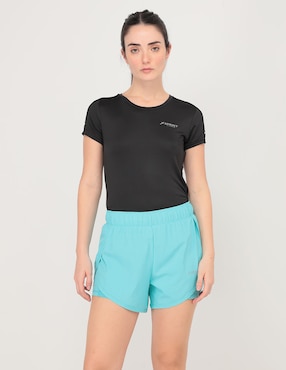 Short con calzón de malla integrado Sprint para entrenamiento mujer